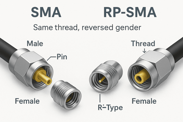 Types of SMA Connectors Explained – Standard, RP, Panel, and More ...