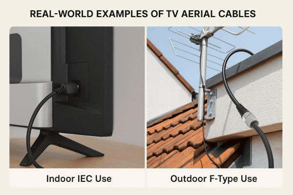 What Does a TV Aerial Cable Look Like? | Visual & Connector Guide – Bafitop