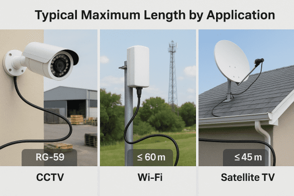 Maximum Coaxial Cable Length: Signal Loss & Optimization by Application