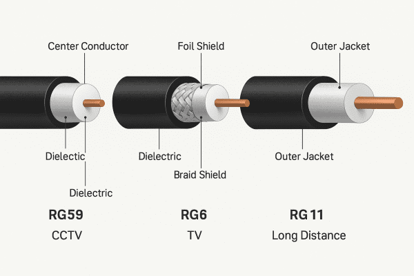 What Are the Different Coax Cables? | RG6, RG59, RG11, RG213 Explained