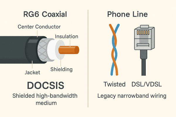 Coaxial Cable vs Phone Line: Which Is Better for Internet?