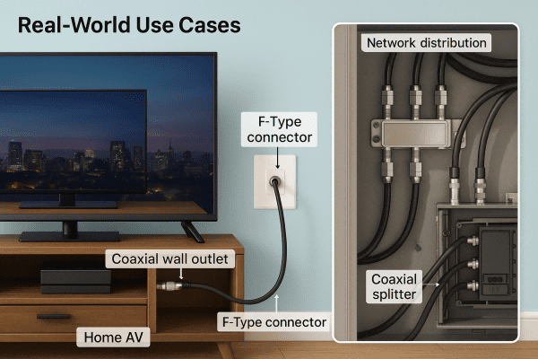 What Type of Coaxial Fitting Is Used for Cable TV? | F-Type Explained