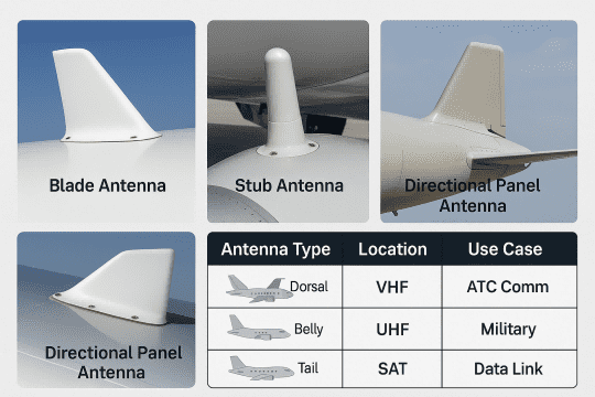 How Does an Aircraft’s VHF/UHF Antenna Work? | Aviation Communication Guide
