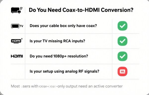 How to Convert a Coax Output from a Cable Box to HDMI | Step-by-Step Guide