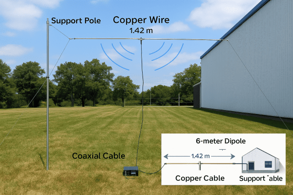 How to Build a 6-Meter Dipole Antenna | Bafitop RF Solutions